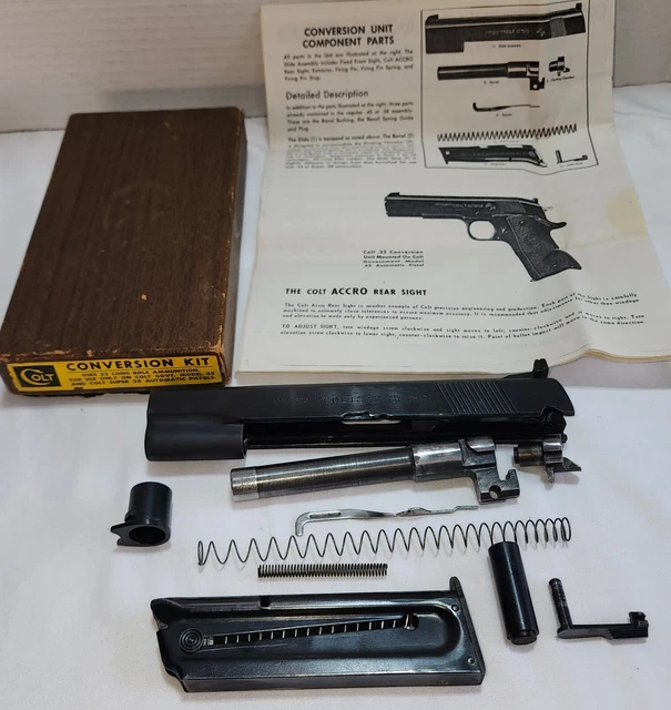 VINTAGE COLT CONVERSION Kit Colt 22LR Conversion Kit COLT GOVT.Model ...