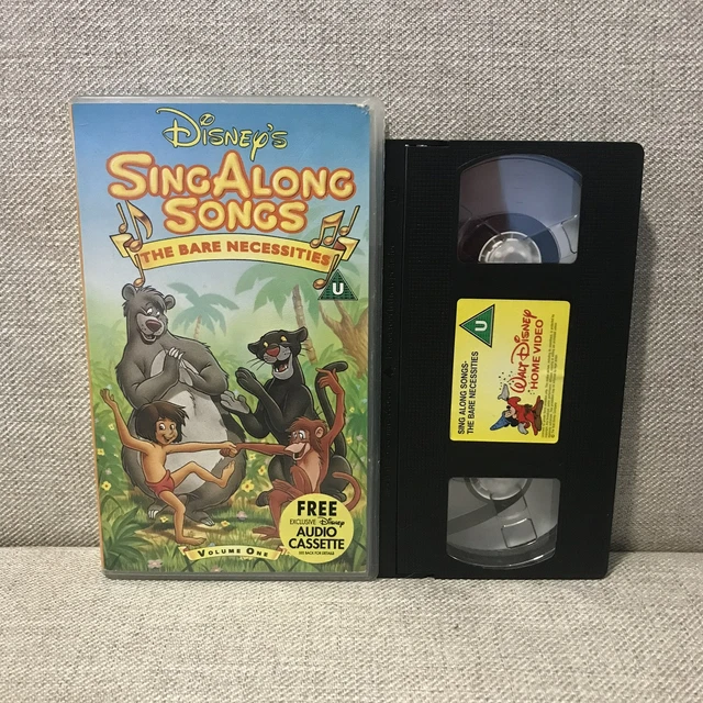 DISNEY’S SING ALONG Songs - Vhs Video - The Bare Necessities £3.95 ...