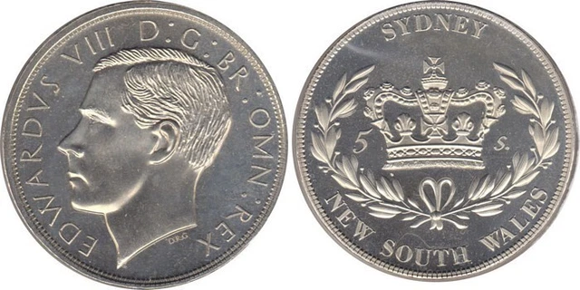 AUSTRALIA: KING EDWARD VIII Sydney NSW pattern crown Cupro Nickel ...