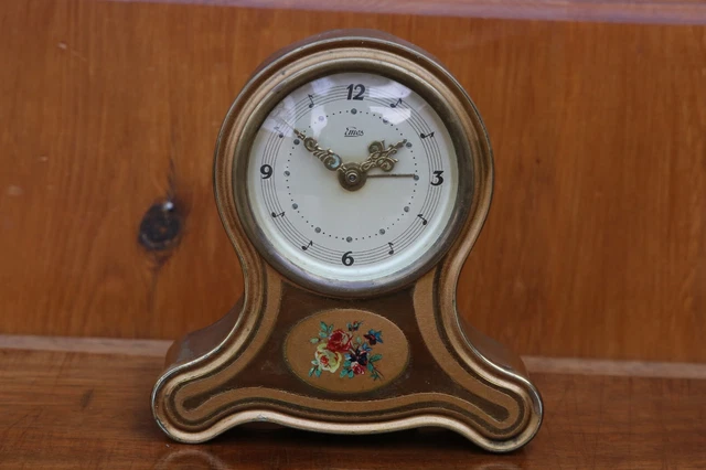 VINTAGE EMES MUSICAL Alarm Deck Clock. Made in Germany and Switzerland ...