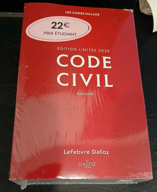 CODE CIVIL ANNOTÉ. Edition Limité 2025 EUR 15,00 - PicClick FR