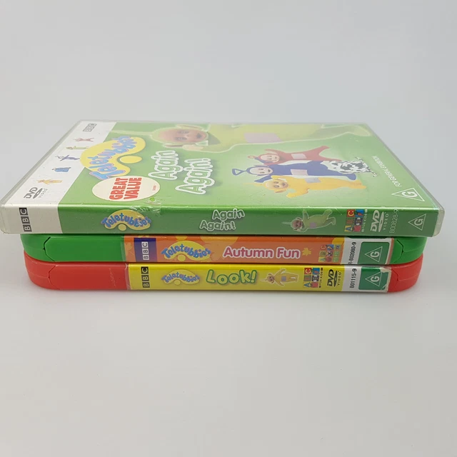 3 X Teletubbies Look Autumn Fun Again Again Dvd Lot Gc R4 Rare 3500 Picclick Au