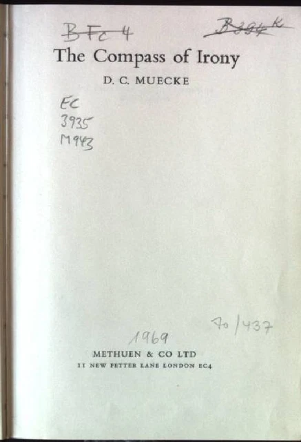 THE COMPASS OF Irony Muecke, D.C.: £33.98 - PicClick UK