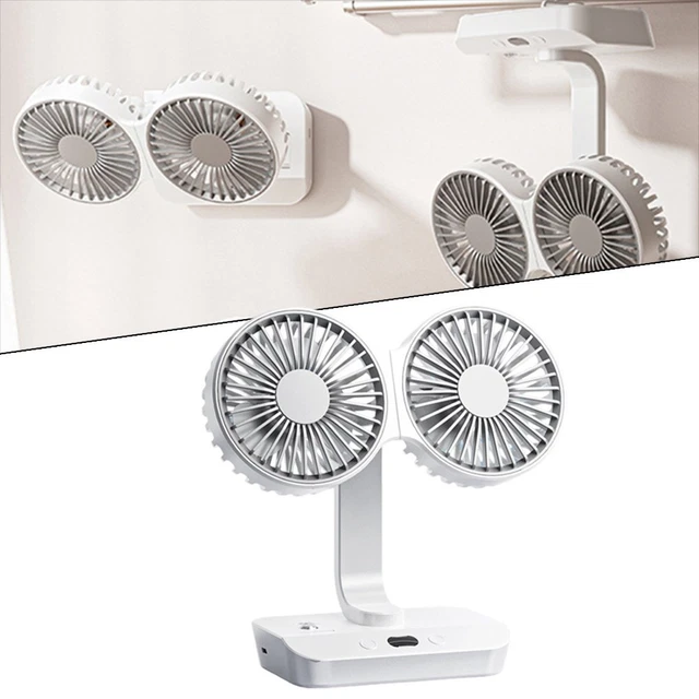 VENTILATEUR DOUBLE TÊTE rotative pour une circulation d'air efficace ...