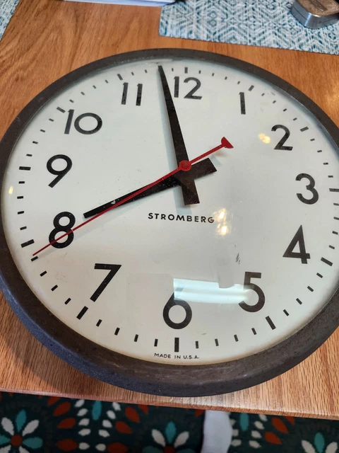 VINTAGE STROMBERG AUTOSET Slave 11" Clock £152.23 - PicClick UK