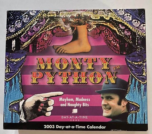 MONTY PYTHON 2003 Day At A Time Calendar Mayhem Madness Naughty Bits ...