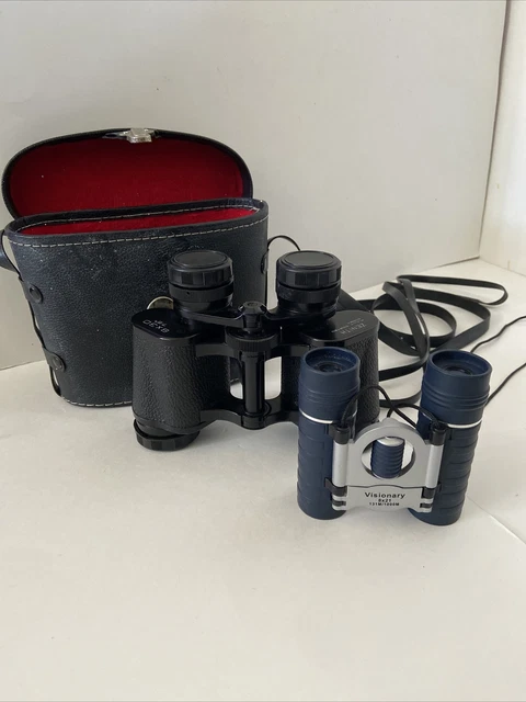 JUMELLES VINTAGE ZENITH optique revêtue 8 x 30 champ 7,5 avec étui ...