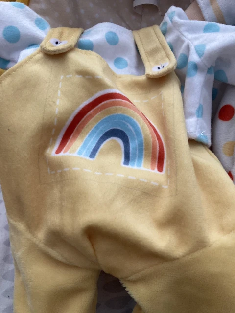 LITTLE TOWN BABY doll - soft plush doll with carry Cot And Change Of ...
