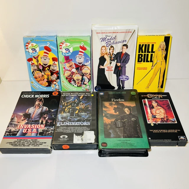 MODEL BEHAVIOR VHS Clam Shell Kill Bill VHS Dr Seuss VHS & More! Rare ...