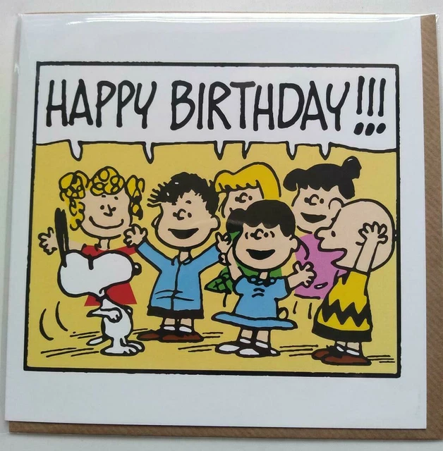 SNOOPY BIRTHDAY CARD - Peanuts Birthday Card £9.70 - PicClick UK