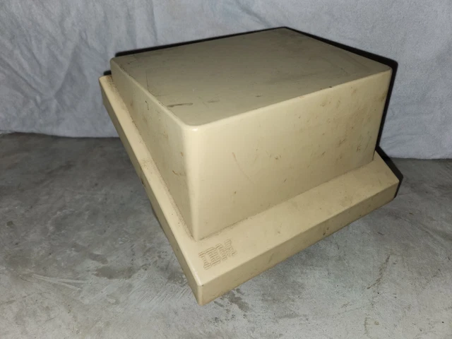 VINTAGE IBM 8 inch Floppy Disk Holder (Beige) with Embossed IBM Logo ...