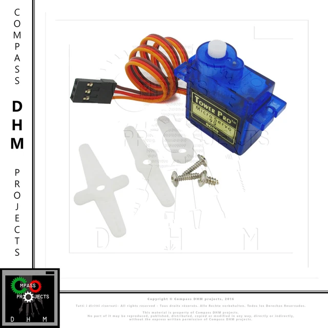 SERVO-MOTEUR SG90 9G servomoteur Arduino servomoteurs PCB mouvement ...