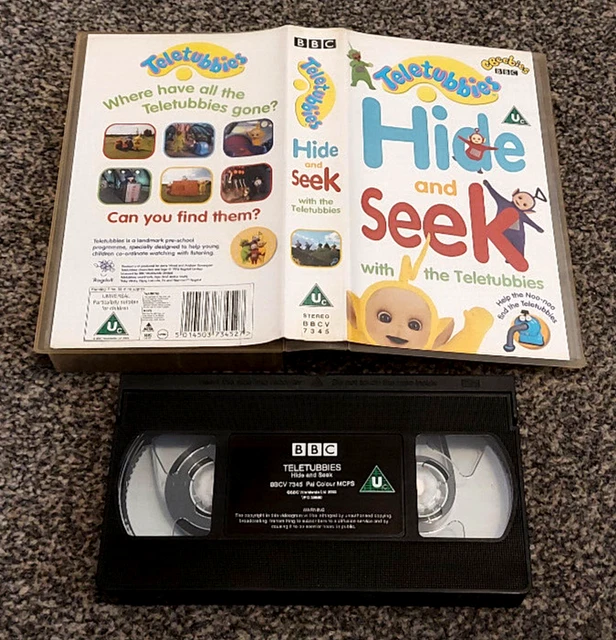 TELETUBBIES HIDE AND Seek Cbeebies Bbc Video Pal Vhs Video Kids ...