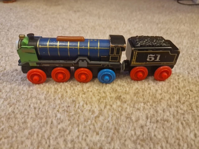 THOMAS AND FRIENDS Wooden Railway Patchwork Hiro And Tender £1.99 ...