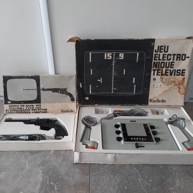 CONSOLE RADIOLA PONG T02 Vintage Retrogaming 1977 Avec Pistolet Jeu De ...