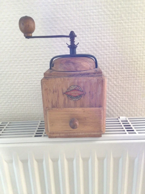 SEHR ALTE KAFFEEMÜHLE Leinbrock’s Ideal aus Holz EUR 25,00 - PicClick DE
