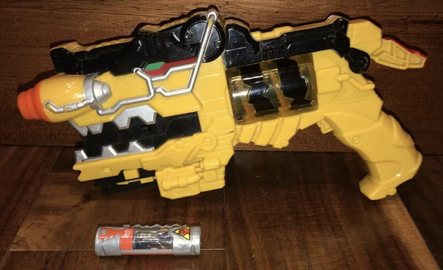 MMPR POWER RANGERS Dino Charge Morpher Blaster Gun Yellow & Charger Lot ...