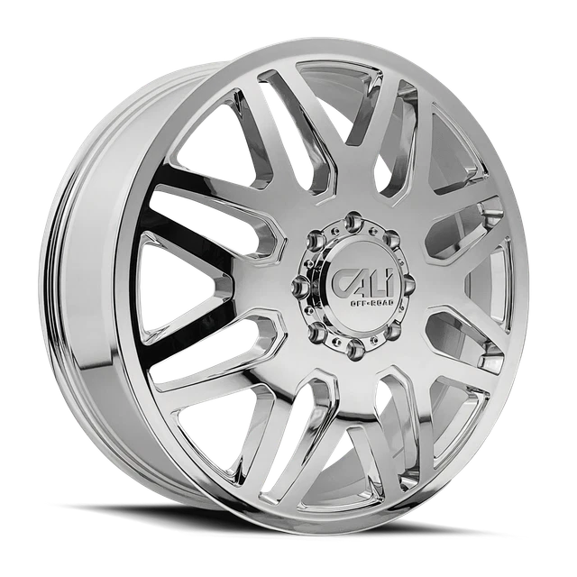 24X8.25 CALI OFF-ROAD 9115D Invader Chrome Dually Front Wheel 8x200 ...