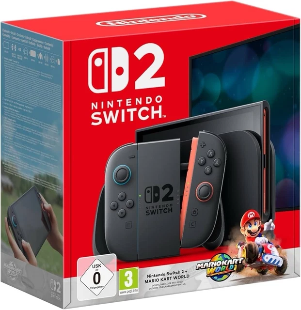NINTENDO SWITCH 2 + Mario Kart World Bundle - Preorder Confirmed, Ships ...