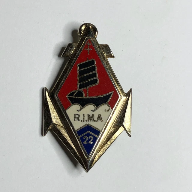 INSIGNE - 22ÈME Régiment d'Infanterie Coloniale - DRAGO 1944 1945 £73. ...