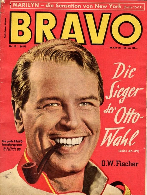 BRAVO 10/1959 - O. W. Fischer, Brigitte Bardot, Marilyn Monroe, Dirk ...