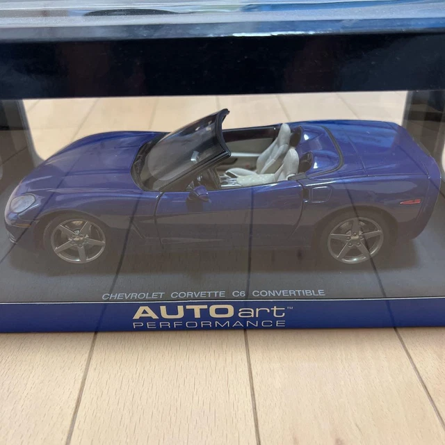 AUTOART 1/18 CHEVROLET Corvette C6 Cabriolet / Bleu Marine EUR 425,99 ...