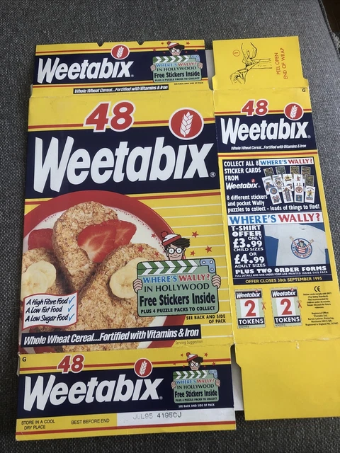 WEETABIX WHERE’S WALLY Cereal Box Rare Vintage 1994 EUR 14,44 - PicClick DE