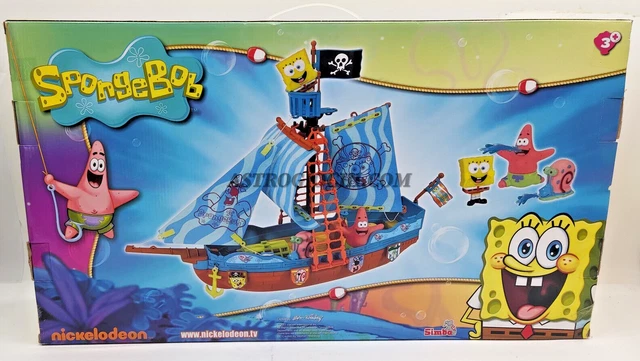 SPONGEBOB NICKELODEON SIMBA Pirate Ship Set + 3 Figure Rare New In Box ...