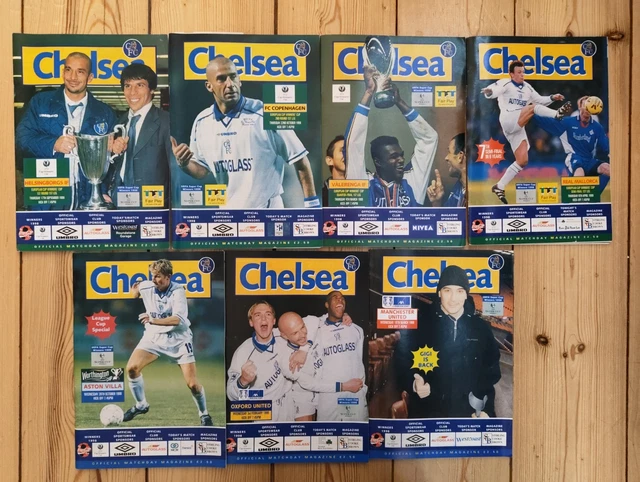 CHELSEA FC HOME Cup Programmes 1998/99 Season £1.17 - PicClick UK