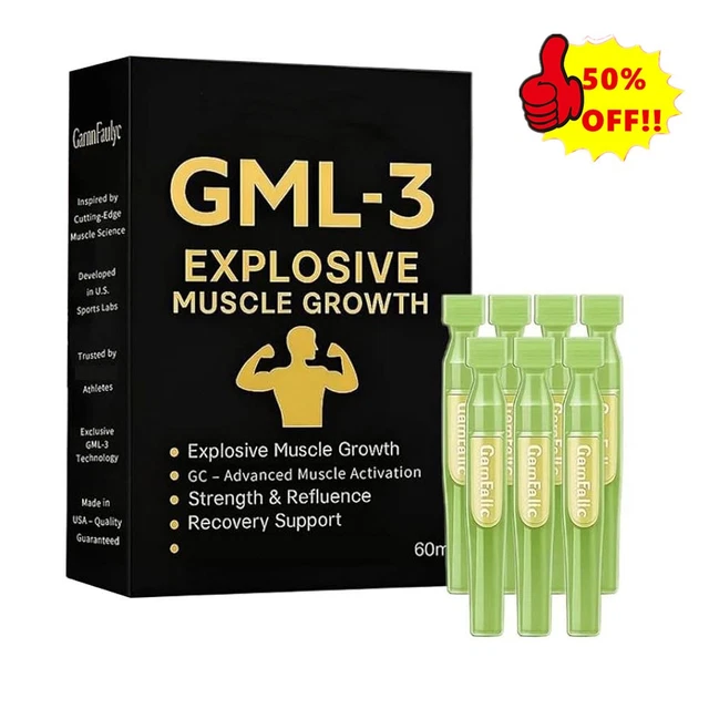 MUSCLE GROWTH SERUM, GML-3 Explosive Muscle Growth Strength & Refluence ...