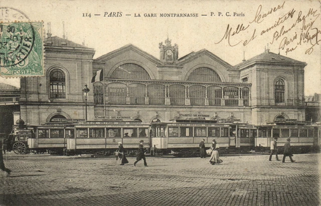 PC FRANCE, PARIS, LA GARE MONTPARNASSE, Vintage Postcard (b31469) EUR ...
