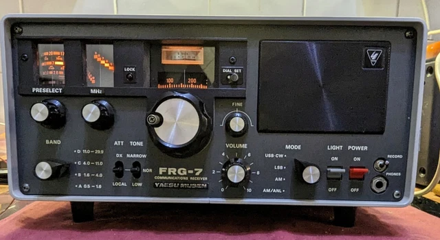 YAESU FRG-7 SHORTWAVE communications receiver With filter mods & some ...