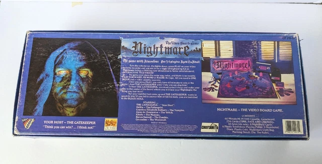 VINTAGE NIGHTMARE THE Video Board Game VHS 1991 100% Complete! $99.99 ...