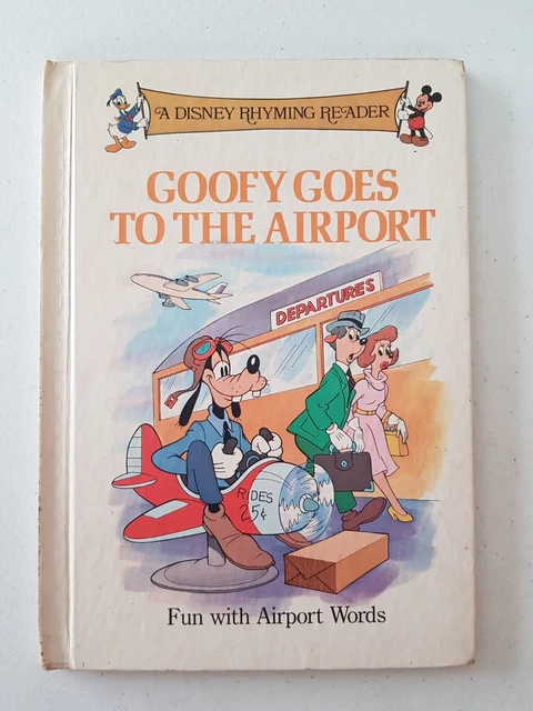DISNEY RHYMING READER Book - Goofy Goes To The Airport 1988 HC $15.00 ...