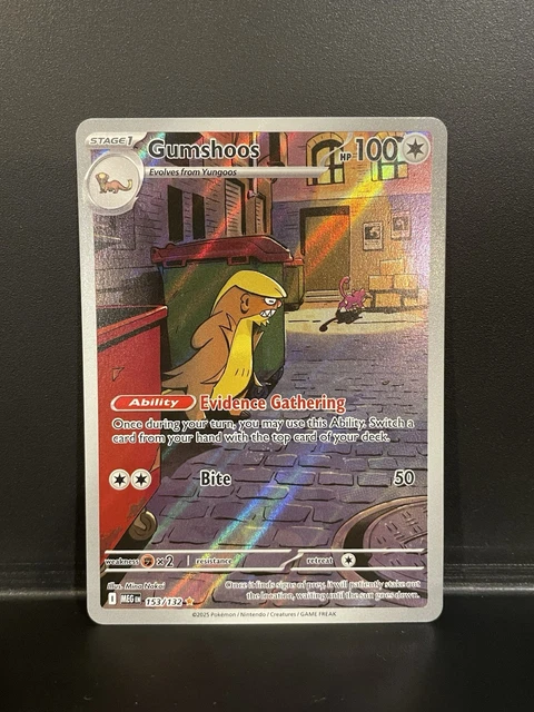 POKÉMON TCG - Mega Evolution - Gumshoos - 153/132 - Illustration Rare ...