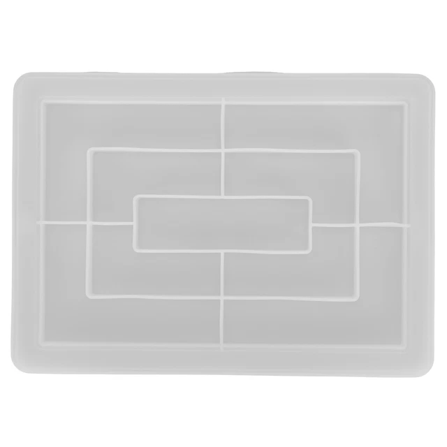 SILICONE TRAY MOLDS DIY Durable Good Resilience Rectangular Roller Tray ...