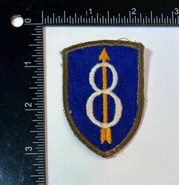 WWII US ARMY 8th Infantry Division OD Border Patch EUR 13,24 - PicClick DE