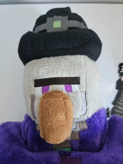 MINECRAFT THE WITCH Villager Soft Plush Toy Rare Official Jinx Mojang ...