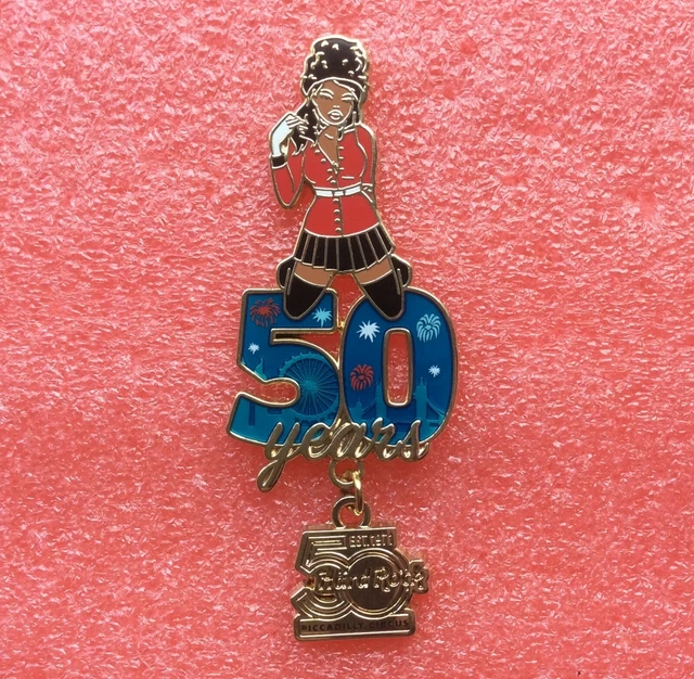 B10 PINS HRC Girl PIN UP Sexy 50 Years PICCADILLY Hard Rock Limited ...