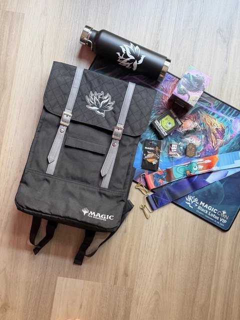 MAGIC MTG MAGICCON Atlanta 2025 Black Lotus VIP Backpack & Goodies ...