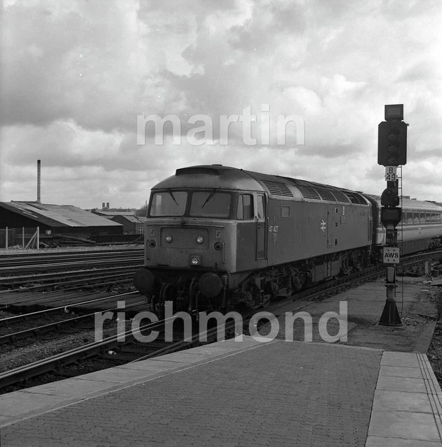 BRISTOL TEMPLE MEADS Class 47 47407 1986 6 x 6 cm Railway Negative ...