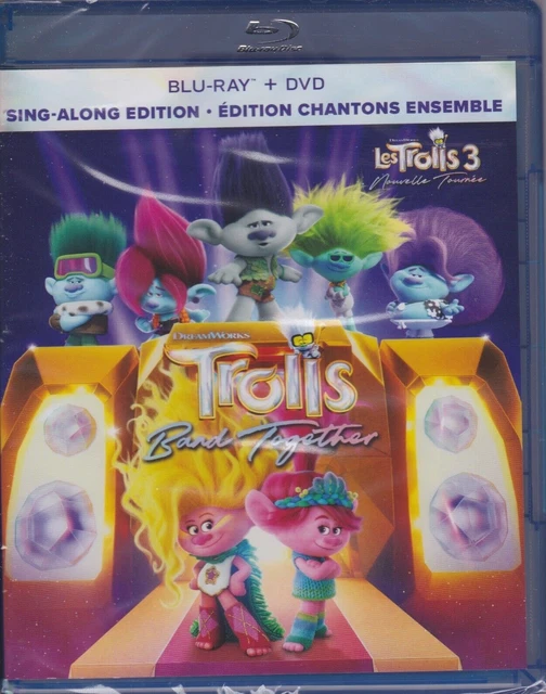 DREAMWORKS TROLLS 3 BAND TOGETHER BLURAY & DVD SET with Justin ...