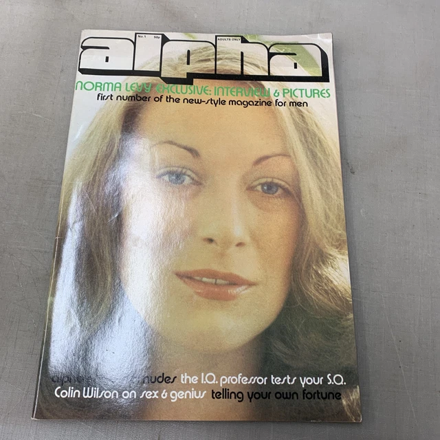 VINTAGE ALPHA MAGAZINE No Number 1 1973 Harry Fieldhouse Alan Radnor ...