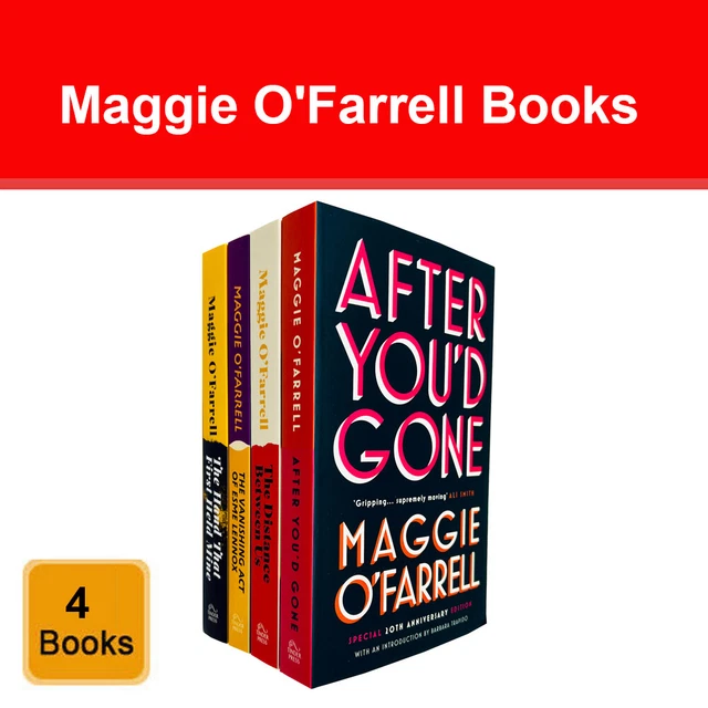 MAGGIE O'FARRELL 4 Books Collection Set After You'd Gone, Distance ...