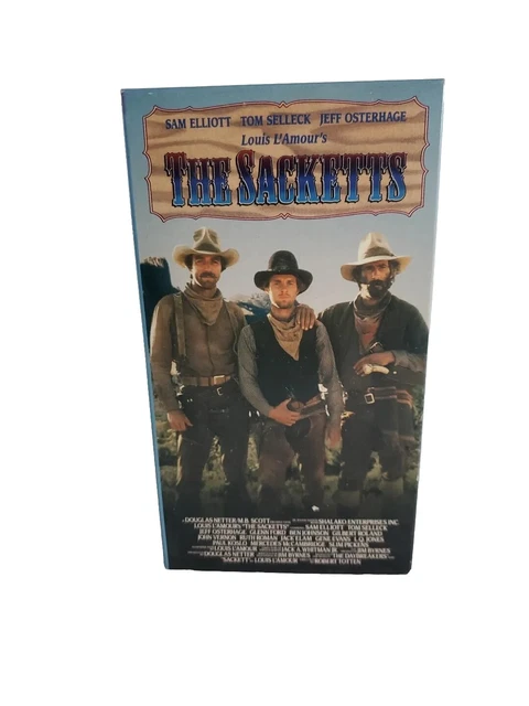 THE SACKETTS [VHS 1991] Tom Selleck, Sam Elliott / 2-Tape Set / Western ...