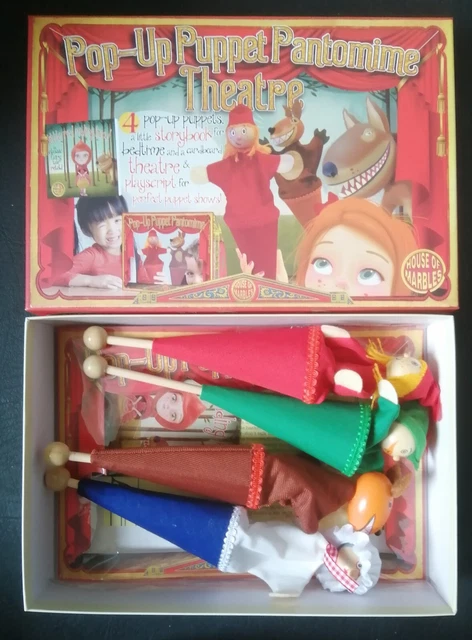 HOUSE OF MARBLES "Pop-Up Puppet Pantomime Theatre" (Opened Box, Unused ...
