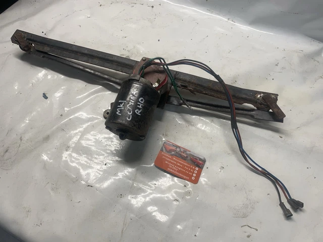 MK1 CORTINA RHD Wiper Motor Assy + Linkage Suit GT / Lotus / Deluxe ...