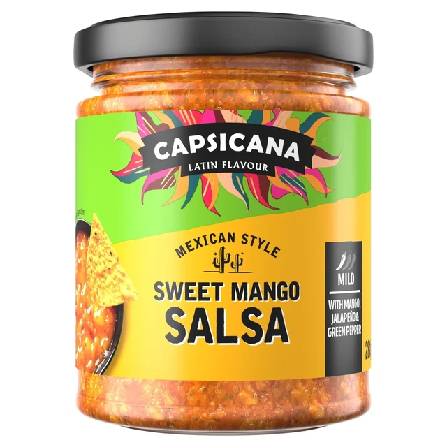 CAPSICANA MEXIKANISCHER SÜSSIGKEITEN Mango Mild Salsa 280g EUR 6,74 ...