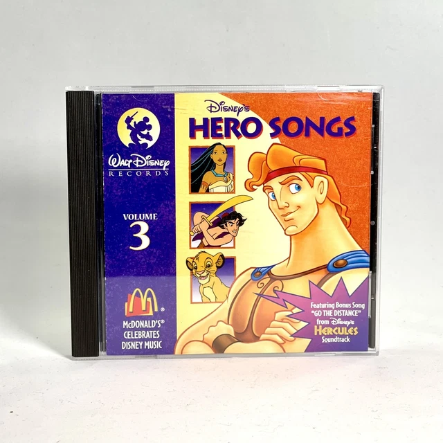 DISNEY'S HERO SONGS, Vol. 3 CD 1996 Walt Disney Records McDonald's ...