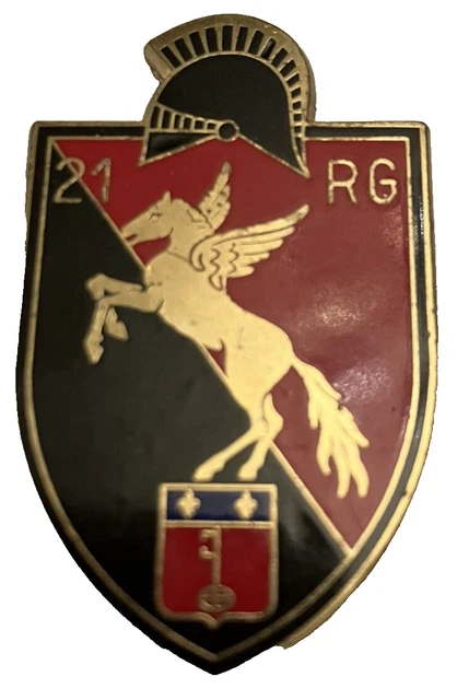 INSIGNE MIL. GENIE : " 21° Regiment Du Genie " Delsart G2904 1 Epingle ...